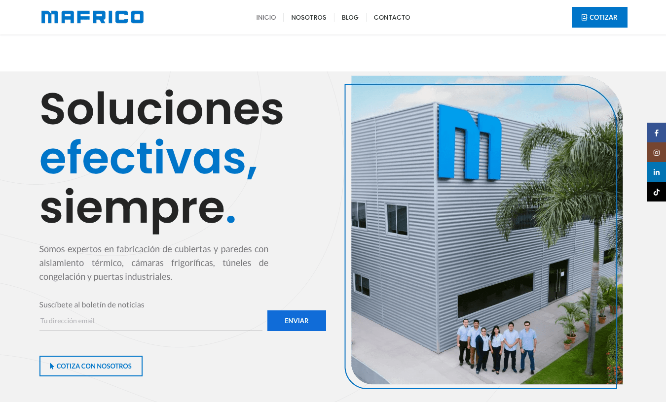 Mafrico | Soluciones climáticas precisas para empresas